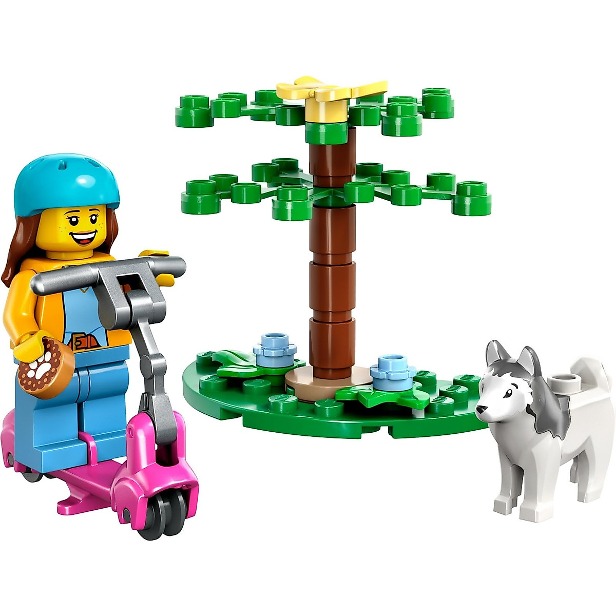 BRICKCOMPLETE Lego City 60367 Passenger Plane & 30639 Dog Park and Scooter Set of 2