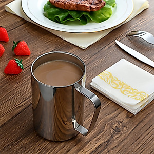 luvtree Insulated Stainless Steel Coffee Beer Mug/Double-Wall Camping Travel Coffee Stainless Steel Cup/Double Wall Vacuum Travel Metal Hot Mug/Tumbler Mug/Shatterproof Cup.500ml,1Piece