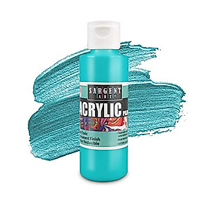 Sargent Art Primary Acrylic Paint Set, 4 Ounce bottles x 6 Pack Set, Non-Fading, Rich Vivid Pigments, Brilliant Matte Finish, Fast Dry Formula, Non-Toxic