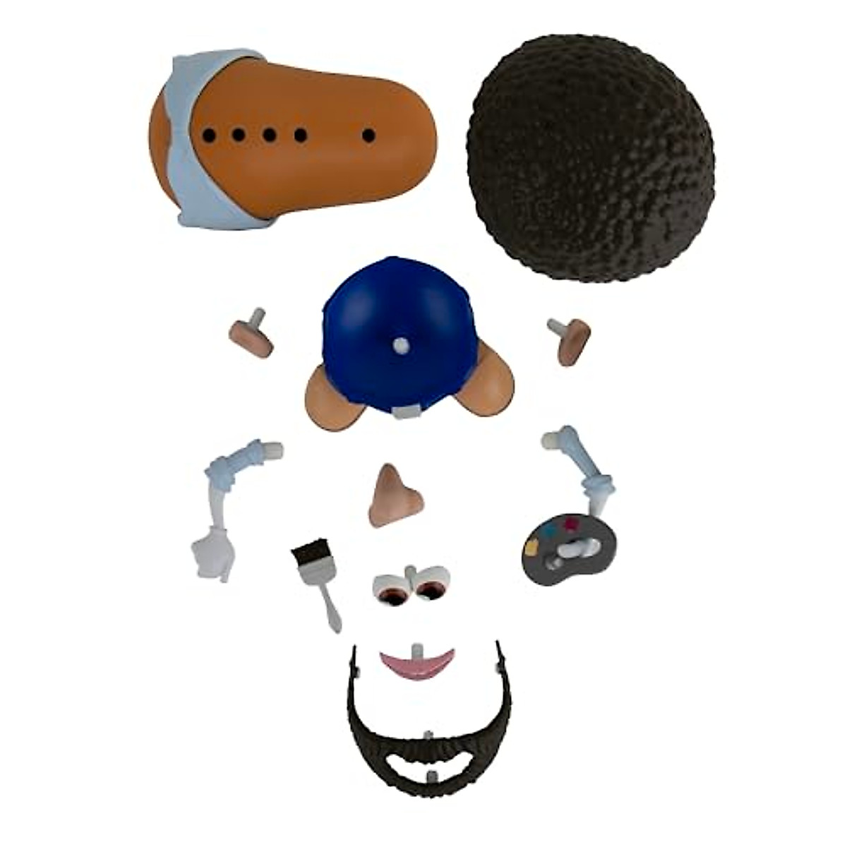 Poptaters - Bob Ross - Includes 15 Interchangeable Facial and Body Parts Including one Surprise Potato Head Original Piece! Recommended for Ages 8 and up