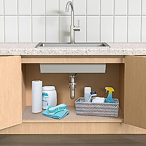 Con-Tact Waterproof Protective Liner for Under Kitchen Sink, Bathroom, Laundry Room Non-Adhesive Undersink and Vanity Mat, 24" x 48", Clear