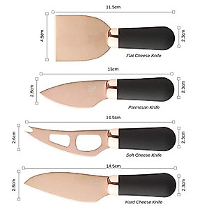 Taylor's Eye Witness Cheese Knives, One, Rose Gold