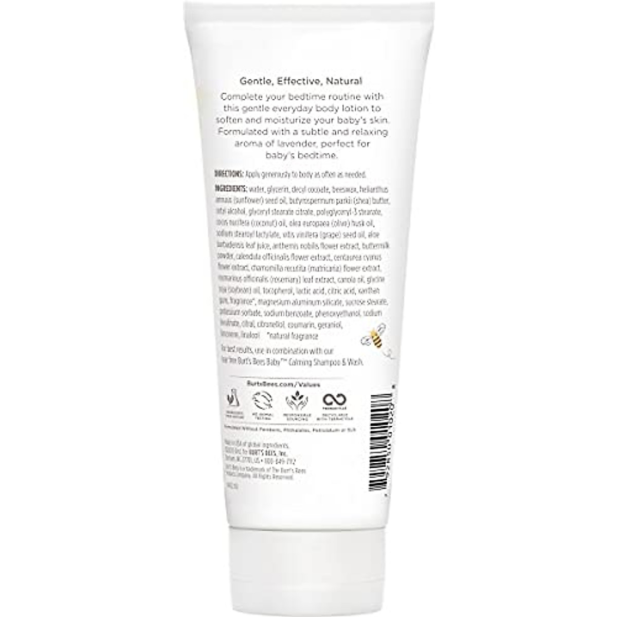 Burt's Bees Baby Nourishing Lotion, Calming Baby Lotion - 6 Ounce Tube