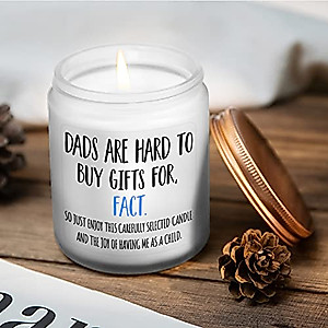 Birthday Gifts for Dad from Daughter, Son - Retirement Gifts for Dad, Christmas Gifts Who Have Everything for Dad, Husband, Men Best Father Day Gifts - Smoke Vanilla Scented Candles