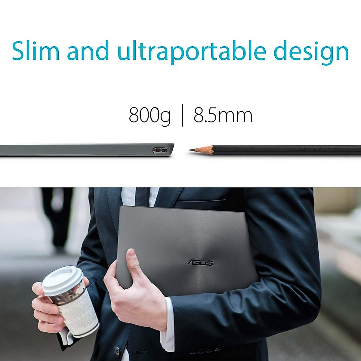 ASUS MB168B 15.6" WXGA 1366x768 USB Portable Monitor (Renewed)