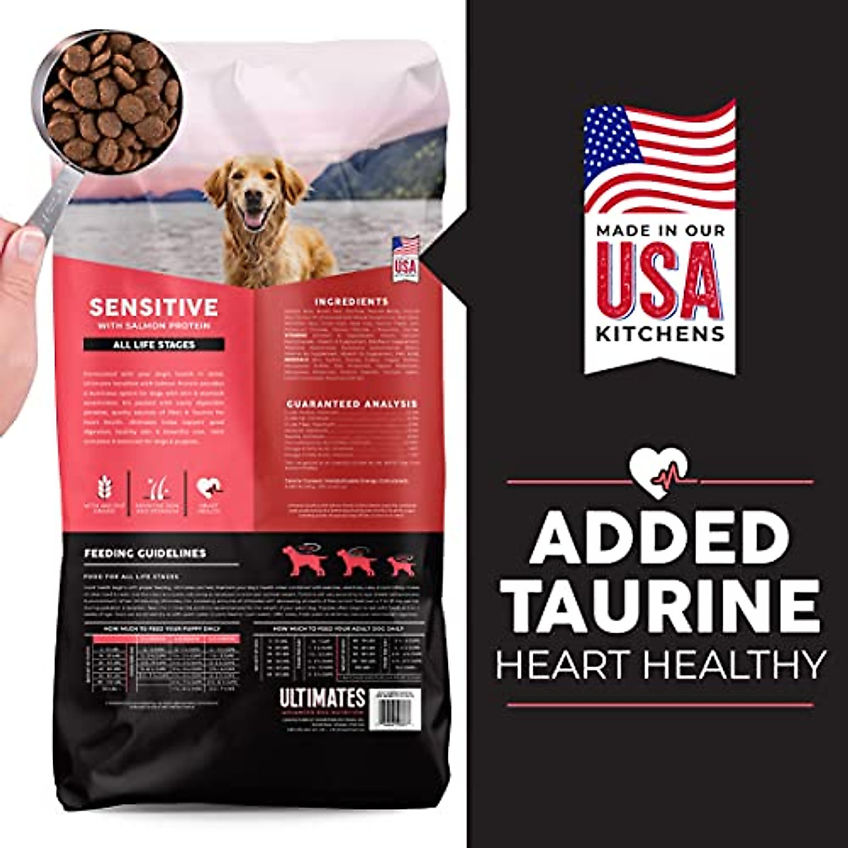 Ultimates Birsppy Sensitive with Salmon Protein Dry Dog Food, 28 lb