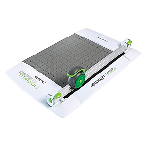 Westcott 12" CarboTitanium 45mm Rotary Metal Base Trimmer, White, Green (16718)