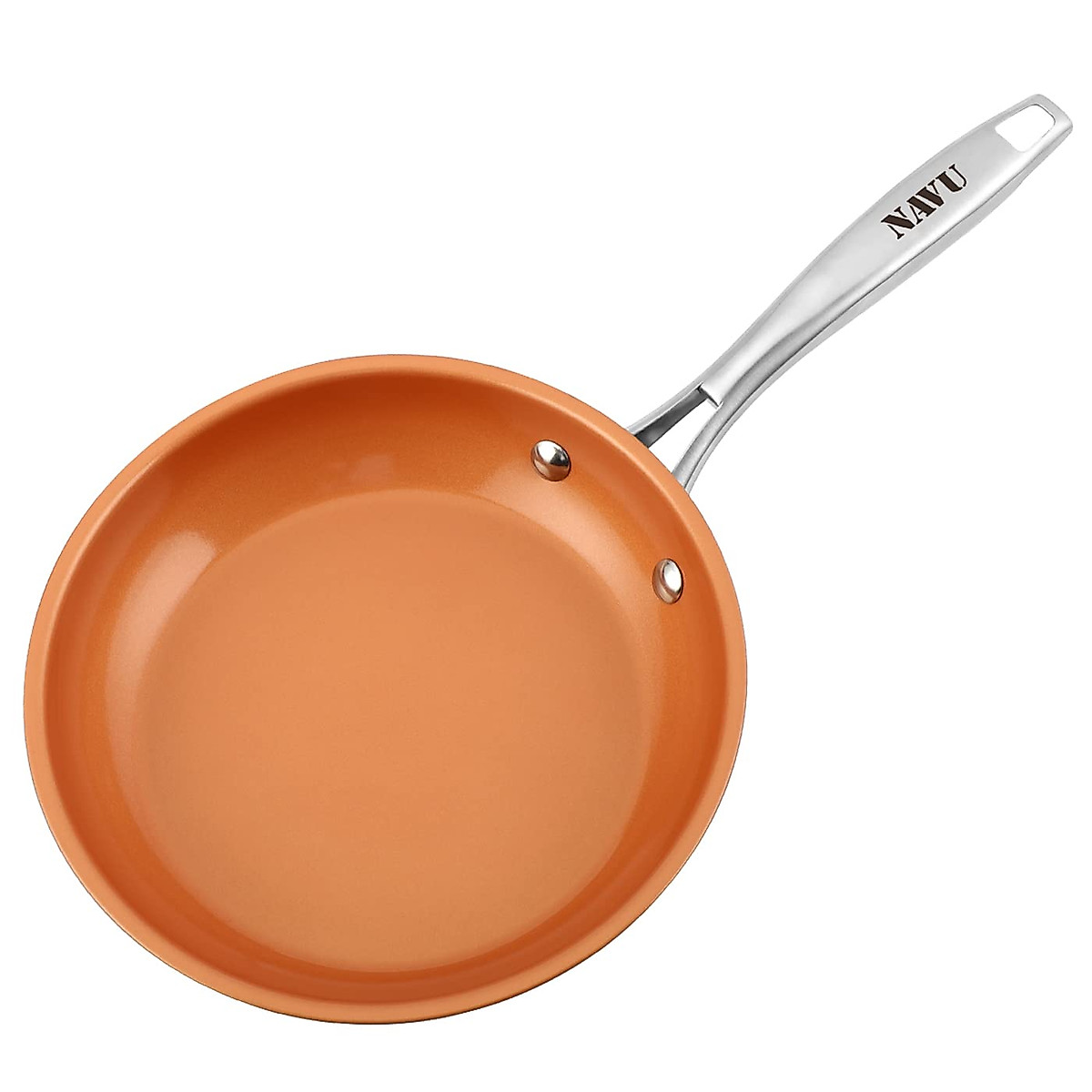 Frying Pan, NAVU Nonstick Egg Pans for Cooking, Non Stick Skillet Ceramic Coating Cookware, 8 Inch