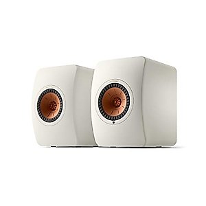 KEF LS50 Wireless II Powered Bookshelf Speakers - Pair (Mineral White)