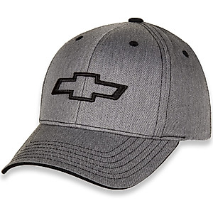 Heather Grey Chevrolet Bowtie Twill Hat with Adjustable Closure