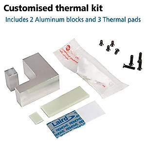 Akasa Pi-4 | Raspberry Pi 4 Case | Fanless Pi Case | Aluminium | Concealed SD Card Slot | Compatible with Raspberry Pi 4 Model B | Black | A-RA08-M1B