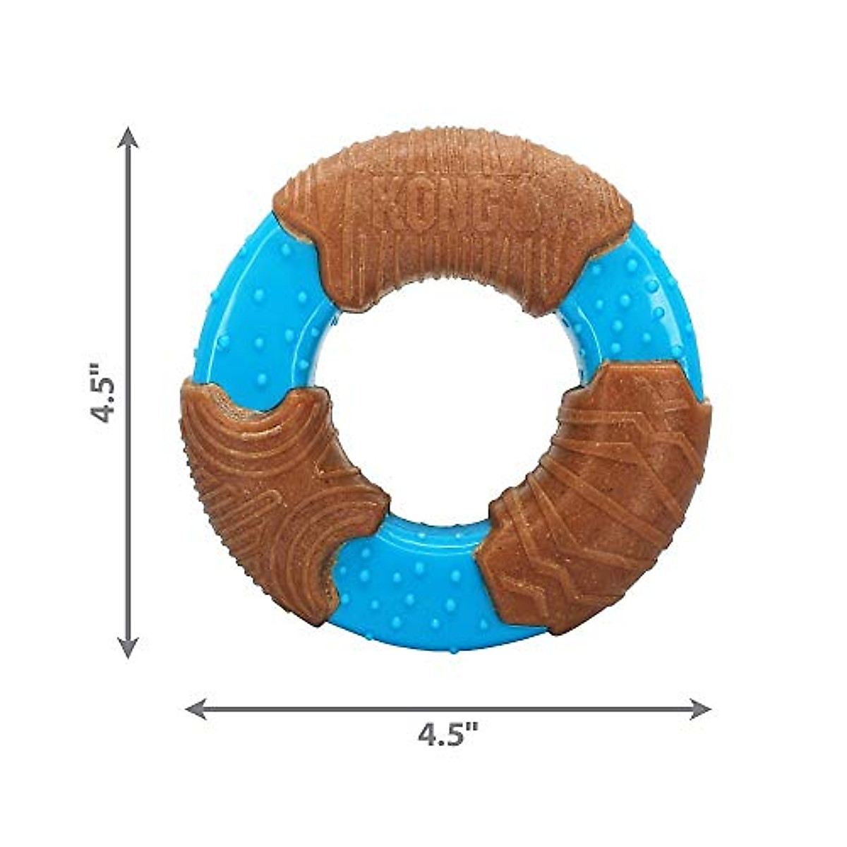 KONG - CoreStrength Bamboo Ring - Long Lasting Dog Dental and Chew Toy - for Medium/Large Dogs