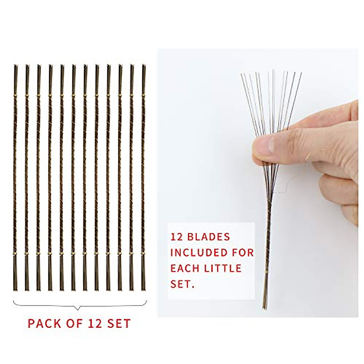 NIUPIKA Jeweler's Saw Frame Adjustable with 144 Blades Professional Jewelry Making Kit