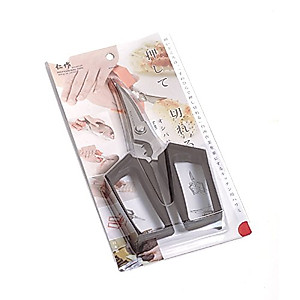 Nisaku NJP880-BLK Seafood & Shellfish Scissor made from Tomita (Est. 1960) Japanese Stainless Steel, 4", Black