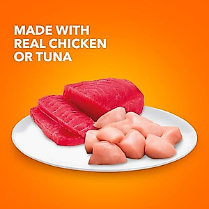 IAMS Perfect Portions Healthy Adult Wet Cat Food with Chicken and Tuna Recipe Variety Pack, Easy Peel Twin-Pack Trays, Pack of 24 (48 Total Servings)