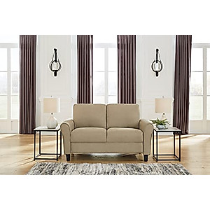 Signature Design by Ashley Carten Traditional Cushioned Loveseat, Beige