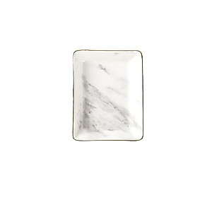 ORGJWD Nordic Style Marble Painting Phnom Penh Ceramic Storage Tray Organizer (Color : D, Size : 13.5cm)
