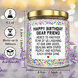 Happy Birthday Gifts for Women, Best Friends, BFF Friendship Gifts for Women Friends Gifts for Women, Best Friends, Her, Female, Sister, Coworker, Classmate, Bestie Present Christmas Candles Gifts