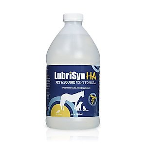 LubriSynHA Hyaluronic Acid Pet & Equine Joint Formula 64oz - All-Natural, High-Molecular Weight Liquid Hyaluronan - Joint Support for Horses, Dogs, Cats - Promotes Healthy Joint Function, Made in USA