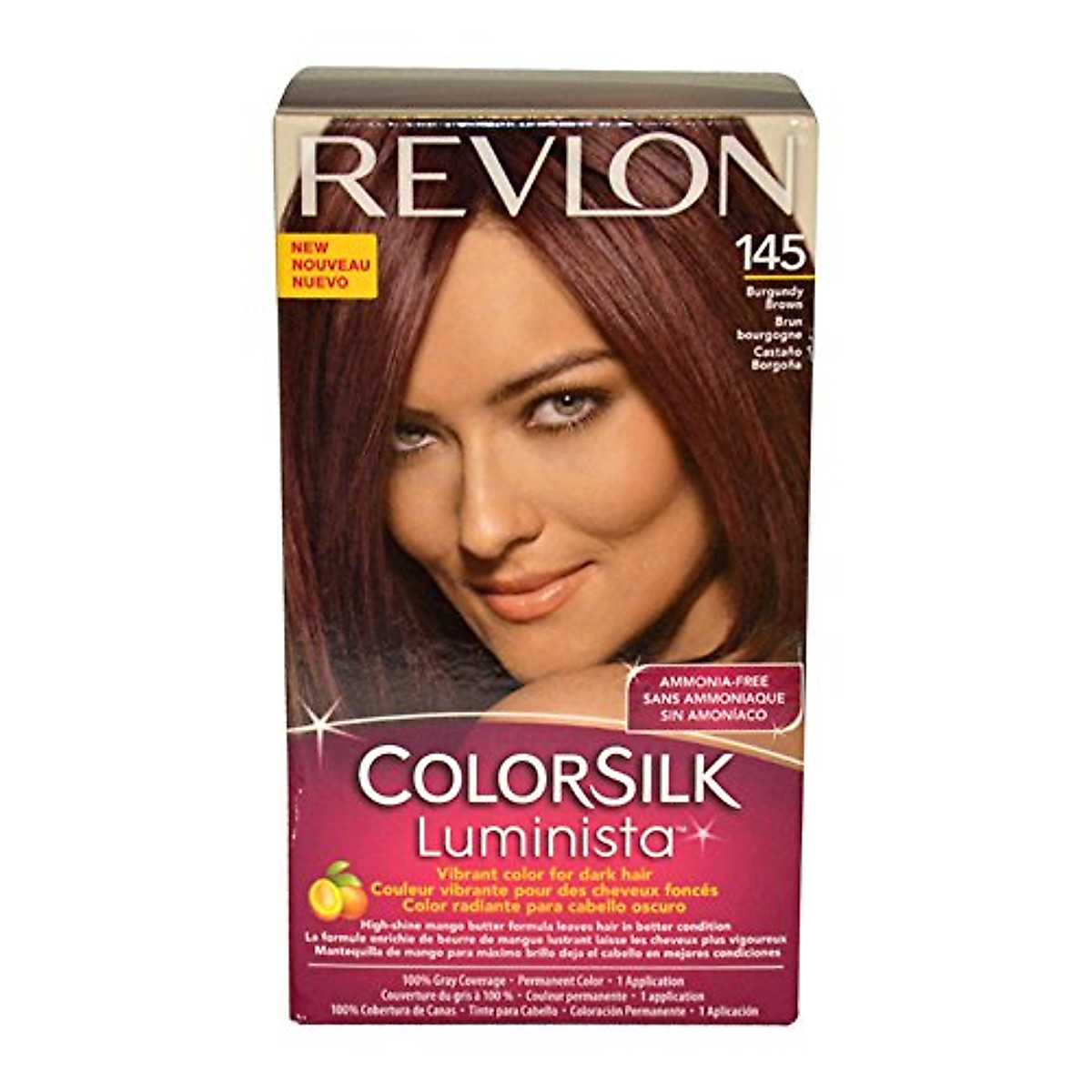 Revlon Colorsilk Luminista Haircolor, Burgundy Brown, 1 Count