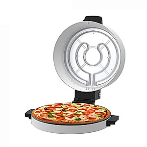 Electric Pizza Maker, 1800W Indoor Portable Pizza Oven, 12 Inch / 30cm Non-Stick Cooking Plate, Power Ready And Indicator Lights, Energy Efficient, for Crepe Pancake Omelette Nachos