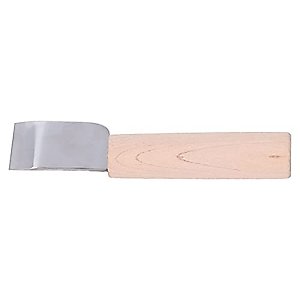 Demeras Leather Working Knife, Wide Application Stainless Steel Blade Leather Round Knife for Cutting