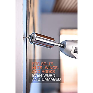 Universal Socket, Self-adjusting Socket Fits Standard 1/4'' - 3/4'' Metric 7mm-19mm, Adapter Socket for Wrench Ratchet & Power Drill, Tools Gifts for Men Him Husband Dad Father DIY Handyman Women