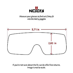 NoCry Protective Non-Vented Safety Lab Goggles with Anti-Fog Coating, Clear Scratch-Resistant Lenses, Universal OTG Fit, an Adjustable Headband, ANSI Z87.1 Rating, and UV Protection