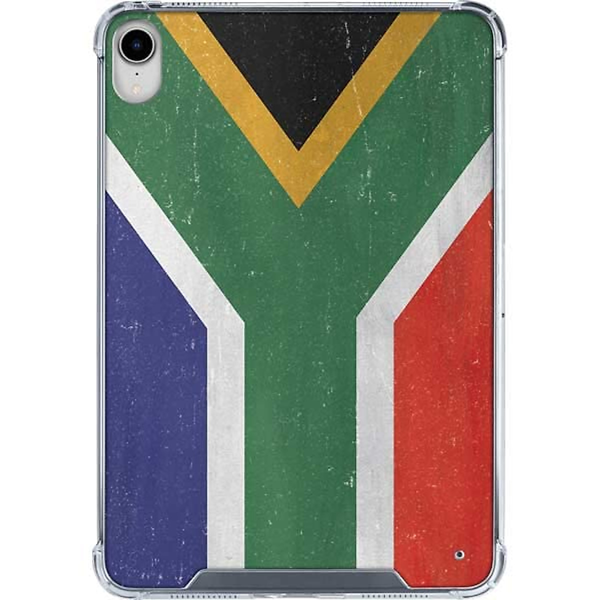 Skinit Clear Tablet Case Compatible with iPad Mini 6 (2021) Originally Designed South Africa Flag Distressed Design