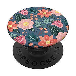 Cute Garden Botanical Colorful Floral Pattern PopSockets Swappable PopGrip