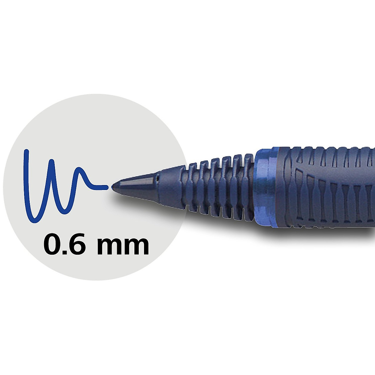 Schneider One Business Rollerball Pen, 0.6 mm Ultra-Smooth Tip, Blue Barrel, Blue Ink, Blister Pack of 1 Pen (78303)