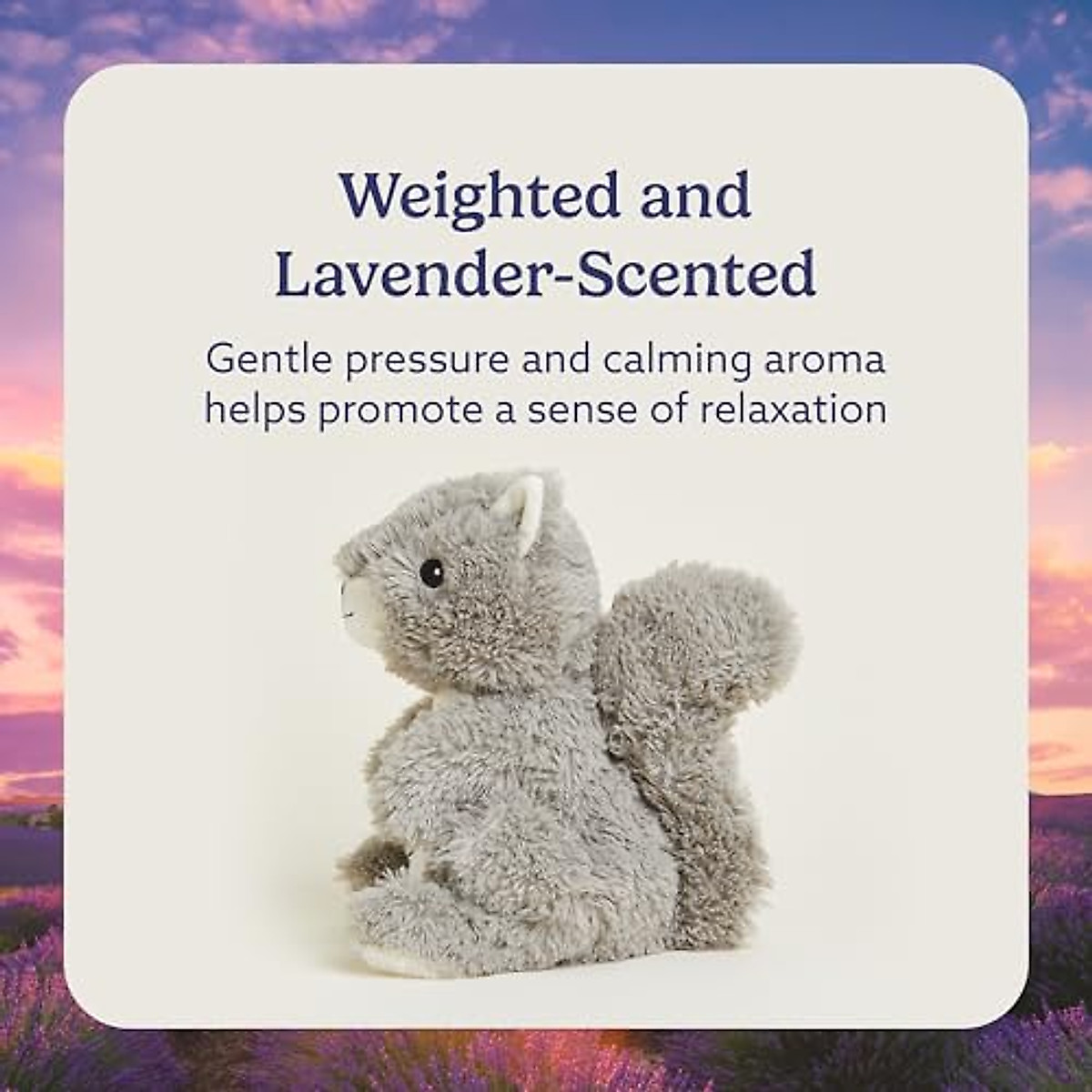 warmies Microwavable & Weighted Stuffed Animals, Squirrel - Heated Stuffed Animal Plushie for Warmth & Comfort - Cute Soft Plush Toys for Adults & Children (Boys, Girls, Babies & Toddlers)