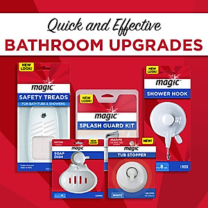 MAGIC 3124 Tub and Tile Refinishing Kit - Bright White - Paint On - Works On Ceramic Porcelain Acrylic Fiberglass Surfaces