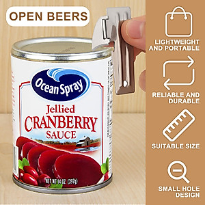 Honeydak 16 Pcs P-38 Can Opener and P-51 Military Can Opener Stainless Steel Camping Can Openers Portable Survival Can Opener Army for Travel Kitchen Tool Men Women, Silver