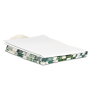 Juvale 12 Pack Safari Thank You Bags with Tissue Paper, Wild One 1st Birthday Themed Decorations for Girls and Boys (8 x 9 x 4 In)