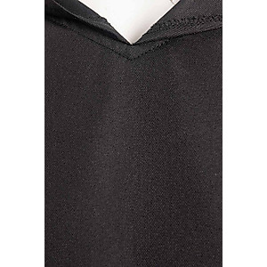 Cekalue Men's Death Wolf Costume Cat in Boots Cosplay Pants Cape Wrist Guard Leg Cover Black Hooded Cloak Halloween