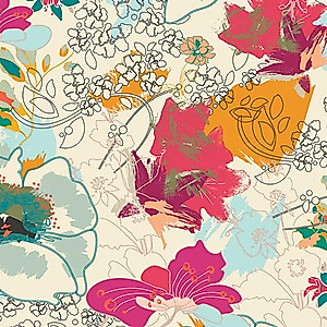 Art Gallery Fabrics Art Gallery Legendary Wonderlust Bold Fabric, Cream