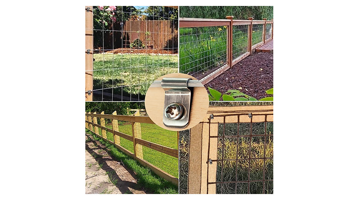 Secure Fencing with 100 Stainless Steel Wire Clamps