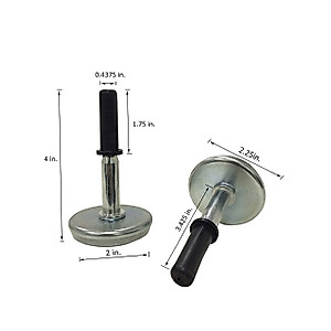 Kings Brand Furniture - Steel Stem Bed Frame Glide Legs to Replace Wheels, Set of 2 Glides