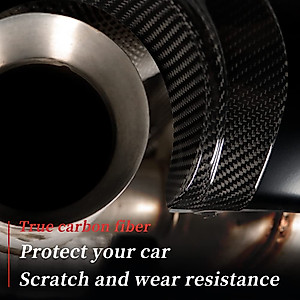 JSWAN Real Carbon Fiber Tail Throat Upper Trim Cover Fit for Toyota Supra GR A90 A91 MK5 Exhaust Muffler Tail Pipe Upper Trim Cover Accessories