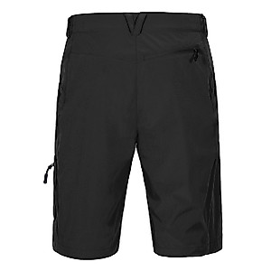 Little Donkey Andy Men's Lightweight Quick Dry Hiking Shorts Breathable Outdoor Cargo Shorts for Fishing Travel Casual Black XL