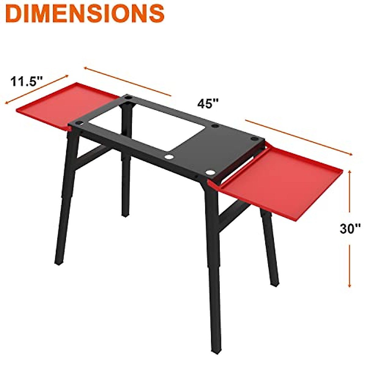 MixRBBQ Universal Griddle Stand for Blackstone 17" 22" Tabletop Griddle, Adjustable Table with Dual Side Shelf Grill Accessories for Outdoor Camping