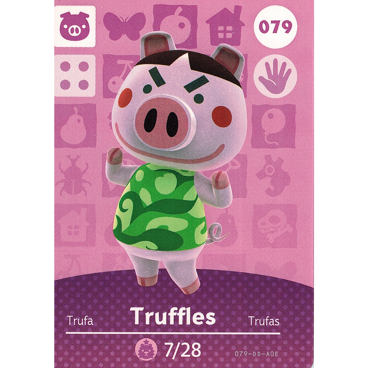 Animal Crossing Happy Home Designer Amiibo Card Truffles 079/100