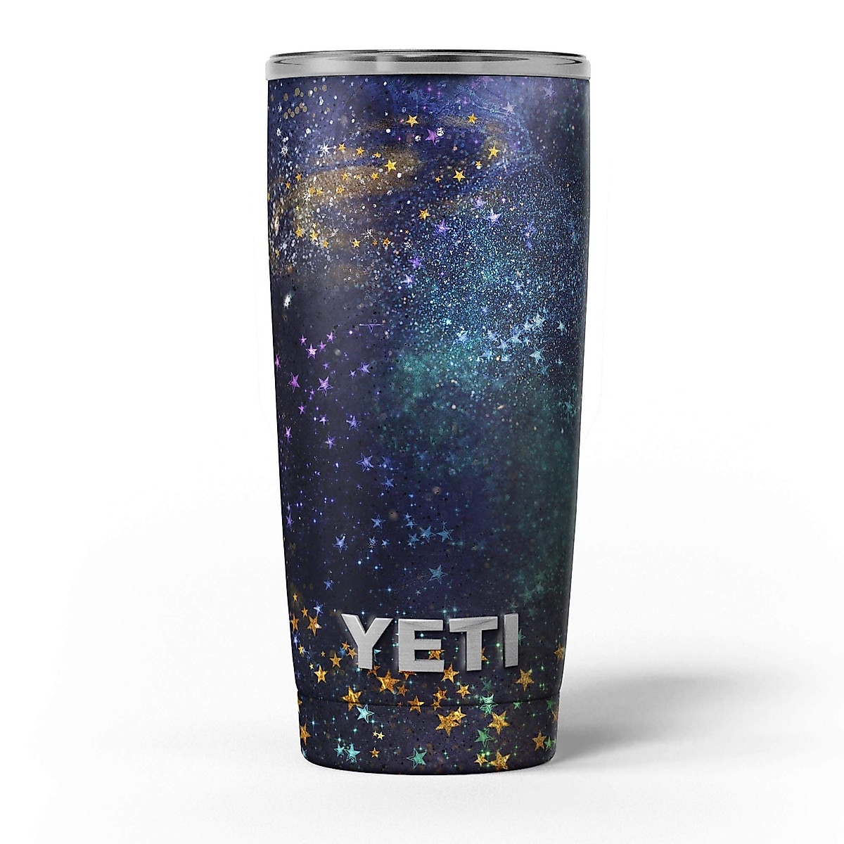 Design Skinz Swirling Multicolor Star Explosion - Skin Decal Vinyl Wrap Kit Compatible with The Yeti Rambler Cooler Tumbler Cups