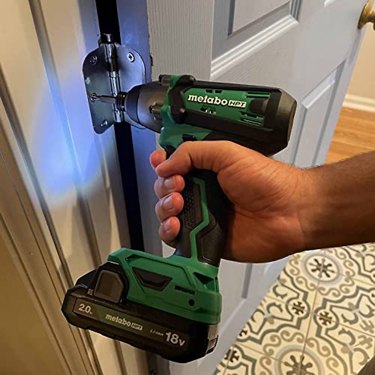 Metabo HPT 18V MultiVolt Impact Driver Kit | 1/4-Inch Chuck | Cordless | 1-2.0Ah Li-Ion Battery w/Fuel Gauge | 1,328 in-lbs of Torque | 3,200 IPM | Lifetime Tool Warranty | WH18DFX