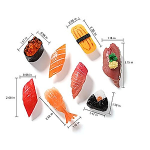 Hey Foly Cute Refrigerator Magnets Funny Magnets for Fridge, Simulation Sushi Refrigerator Magnet, Fine for Whiteboards, Maps and Home Decoration Magnetic Objects and Even Simulating Food Games!