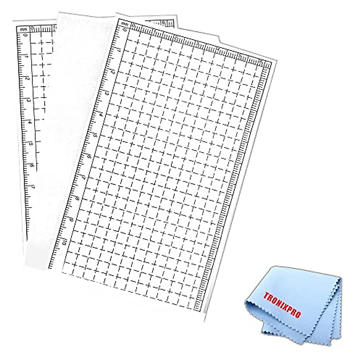 3 Universal 5" Screen Protectors for Digital Cameras, Camcorders and Cell Phones. For Pentax, Nikon, Sony, JVC, Panasonic, Canon, Fuji, Olympus, LG, HTC, Apple, iPhone, Samsung, Nexus + Microfiber Cloth