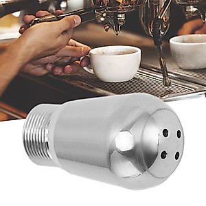 Coffee Machine Nozzle, 4 Hole Stainless Steel Steam Nozzle Coffee Machine Spout Coffee Machine Replacement Milk Foam Nozzle Replacement for Breville 8