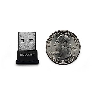 SoundBot® SB342 Bluetooth 4.0 USB Adapter Universal Plug & Play Smart Ready Dongle Adapter w/ 3Mbps High Data Transfer Rate, 33' Wireless Range, Compatible w/Windows 10 WIN10 WIN8 WIN7 32/64 Bit
