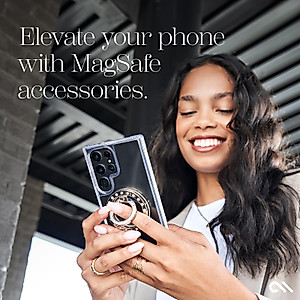 Case-Mate MagSafe Ring / Sticker - Universal Magnetic Conversion Kit For iPhone 16 Pro Max/15 Pro Max/14 Pro/ 13/ Pixel 9/ S25 Ultra/ S24 and more - Compatible with MagSafe Accessories - 2 Pack, White